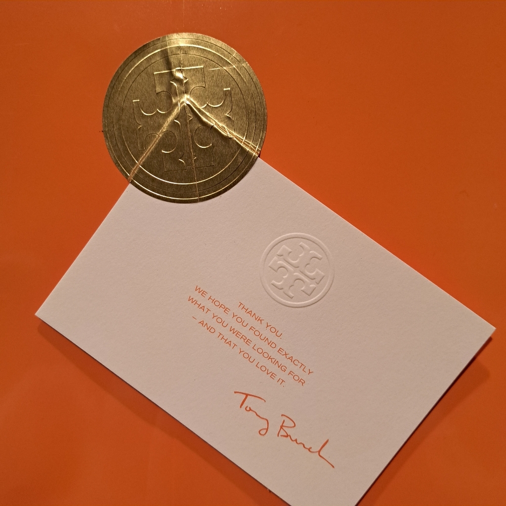 Tory Burch Packaging With Receipt Holder - Gem